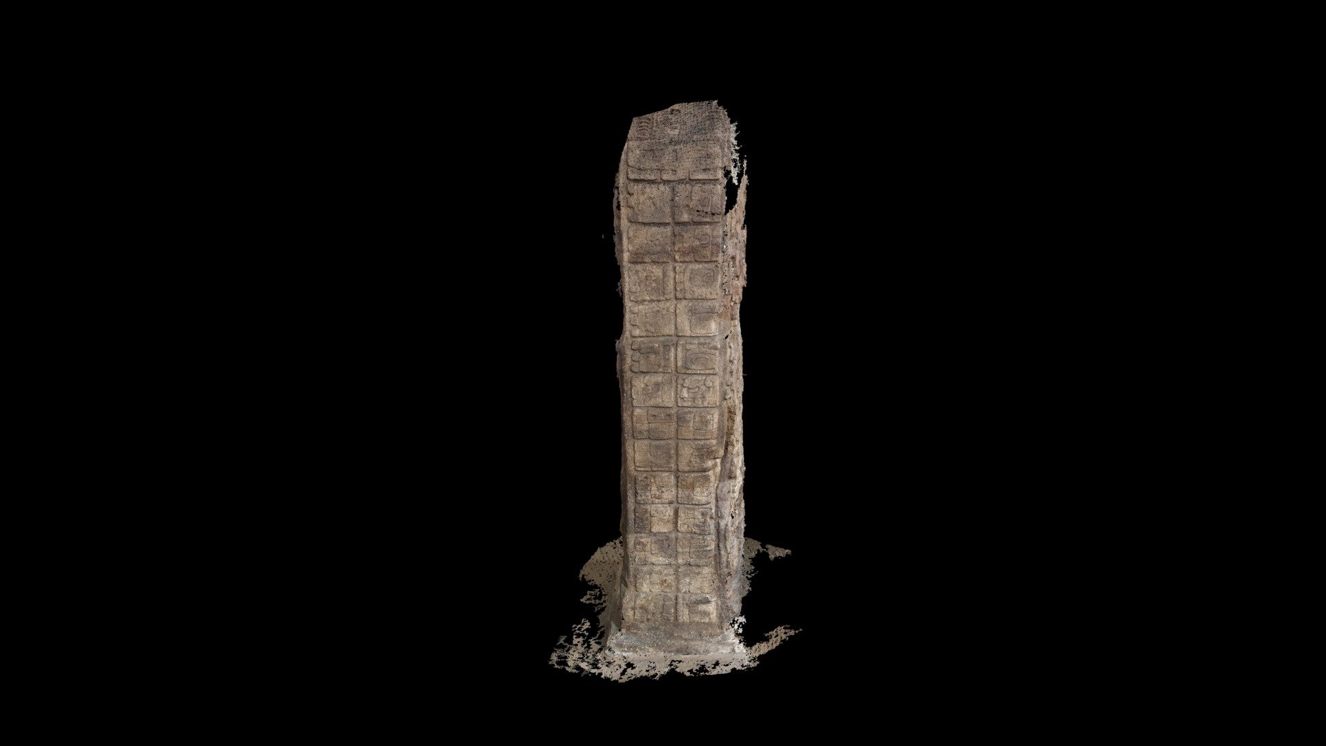 Quirigua Stela C three stone heart text - 3D model by jonspenard ...