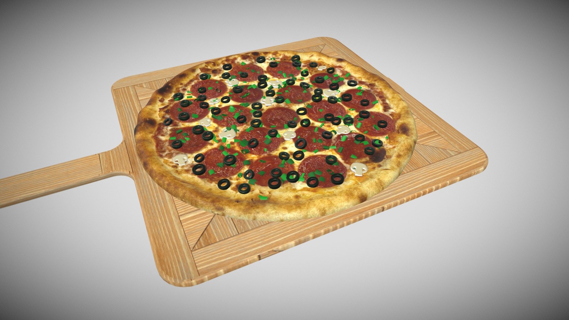 Pizza - 3D model by r3dgraphics [33e5d9a] - Sketchfab