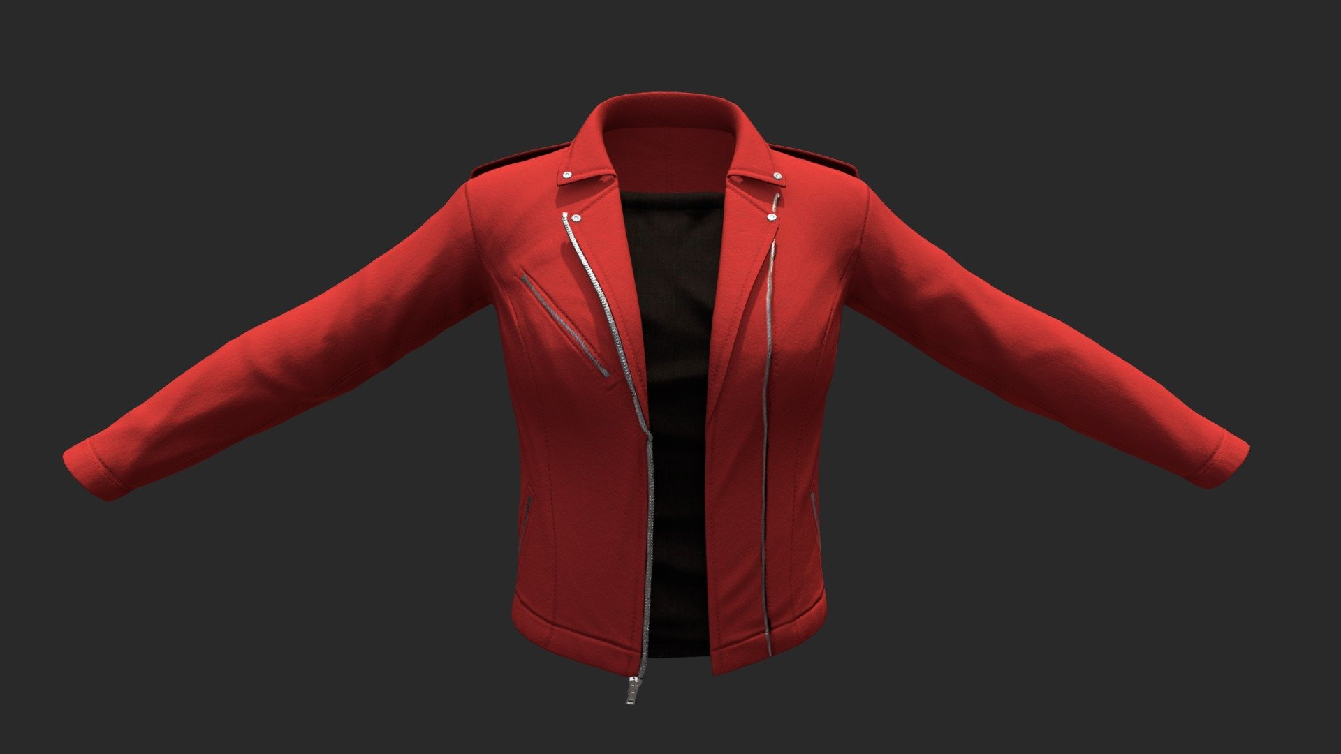 Red Leather Jacket - Download Free 3D model by kmichy [33e80ed] - Sketchfab