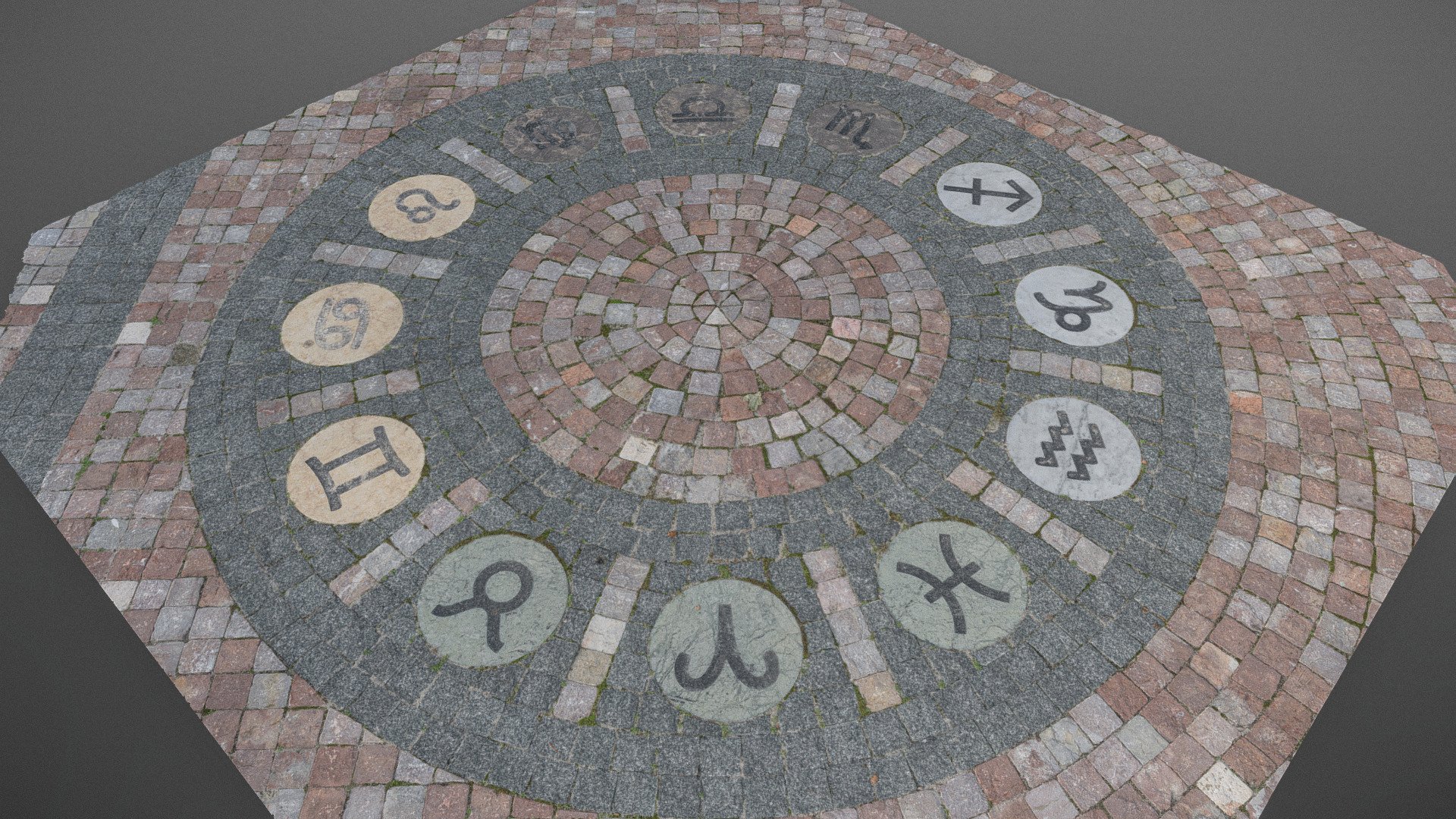 Zodiac ground mosaic - Buy Royalty Free 3D model by matousekfoto ...
