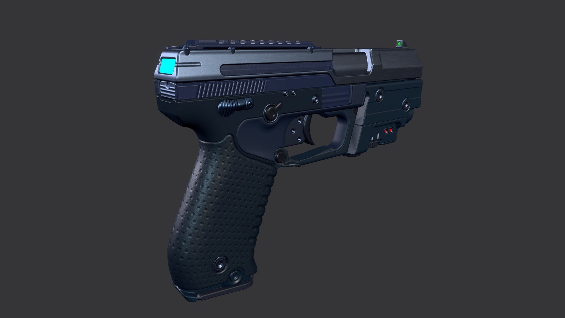 Test 01 Syndicate Pistol Texturing - 3D model by VX3LS (@VoxelusUA ...