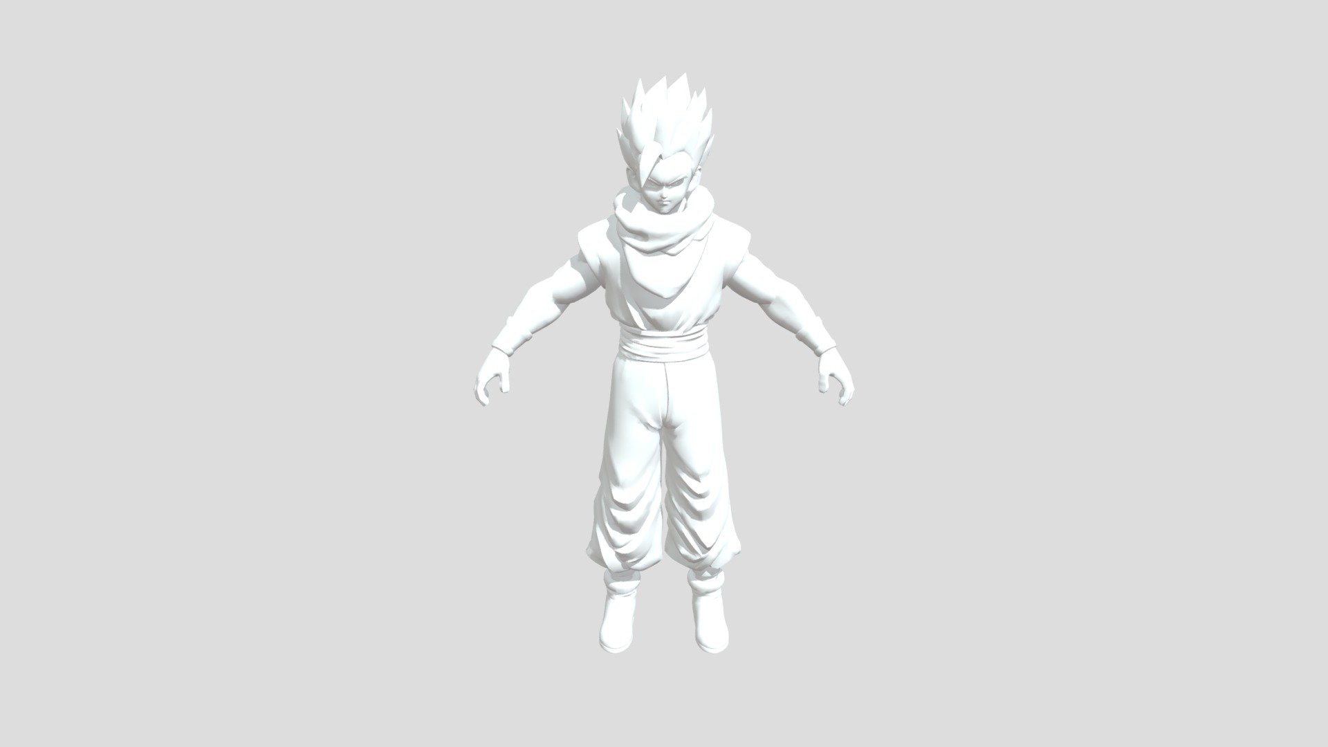 Son Gohan - 3D model by 3D-tisk [33f6396] - Sketchfab