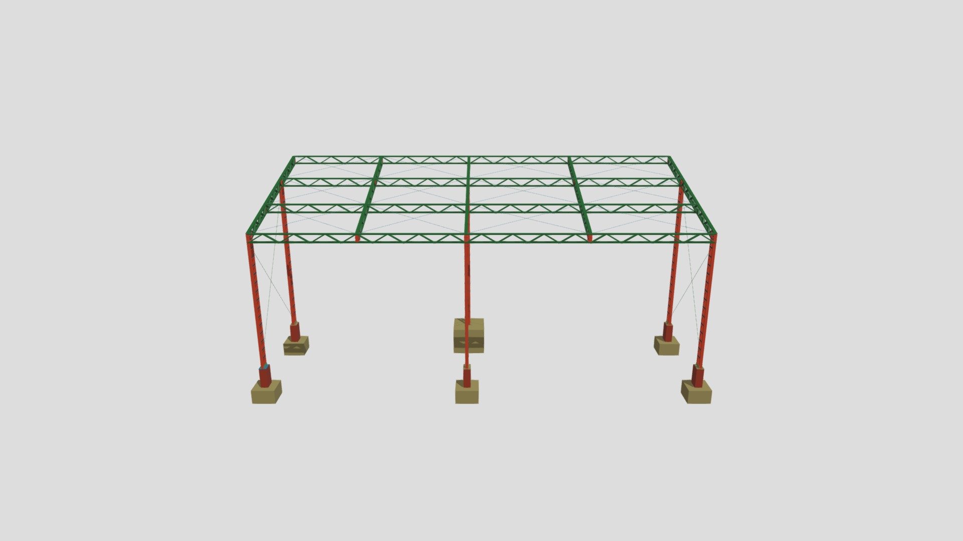 Estrutura Placa Solar - Bar do Ricardinho - Download Free 3D model by Victor Martins ...