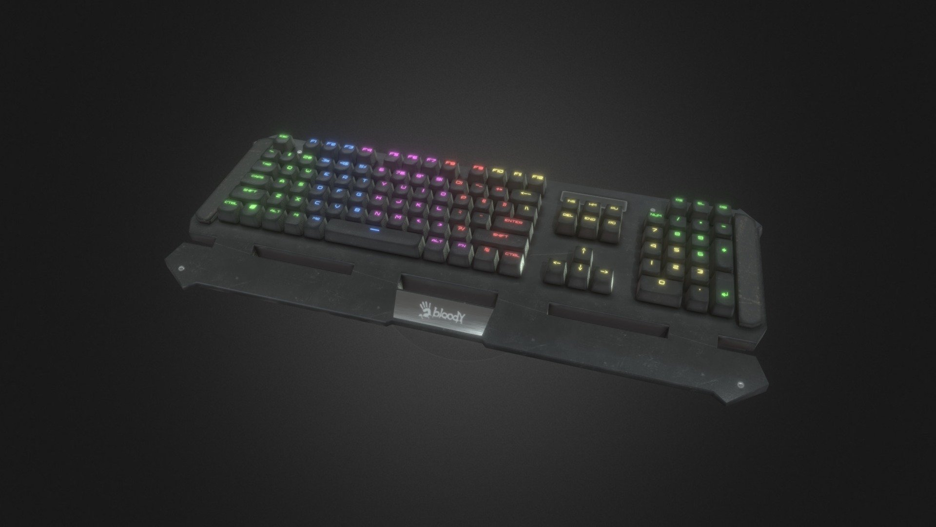 A4Tech Bloody RGB keyboard - Download Free 3D model by SlagPerch 3D ...