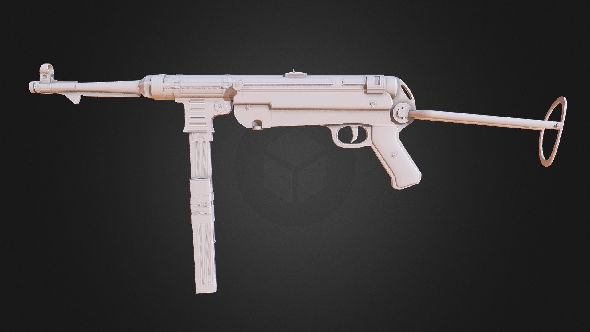 Low Poly Mp40 - 3D model by klaudiuszczajka [33faa58] - Sketchfab