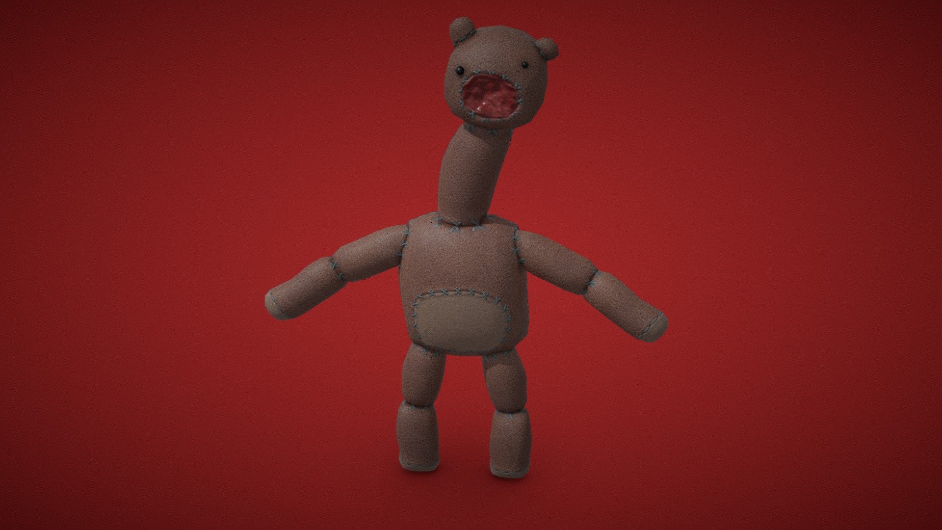 Teddy Bear V2 - 3D model by Mhze [33fc3df] - Sketchfab