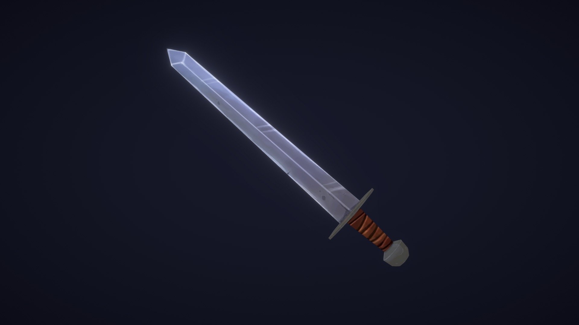 Simple hand painted sword - 3D model by Alexander Günther ...