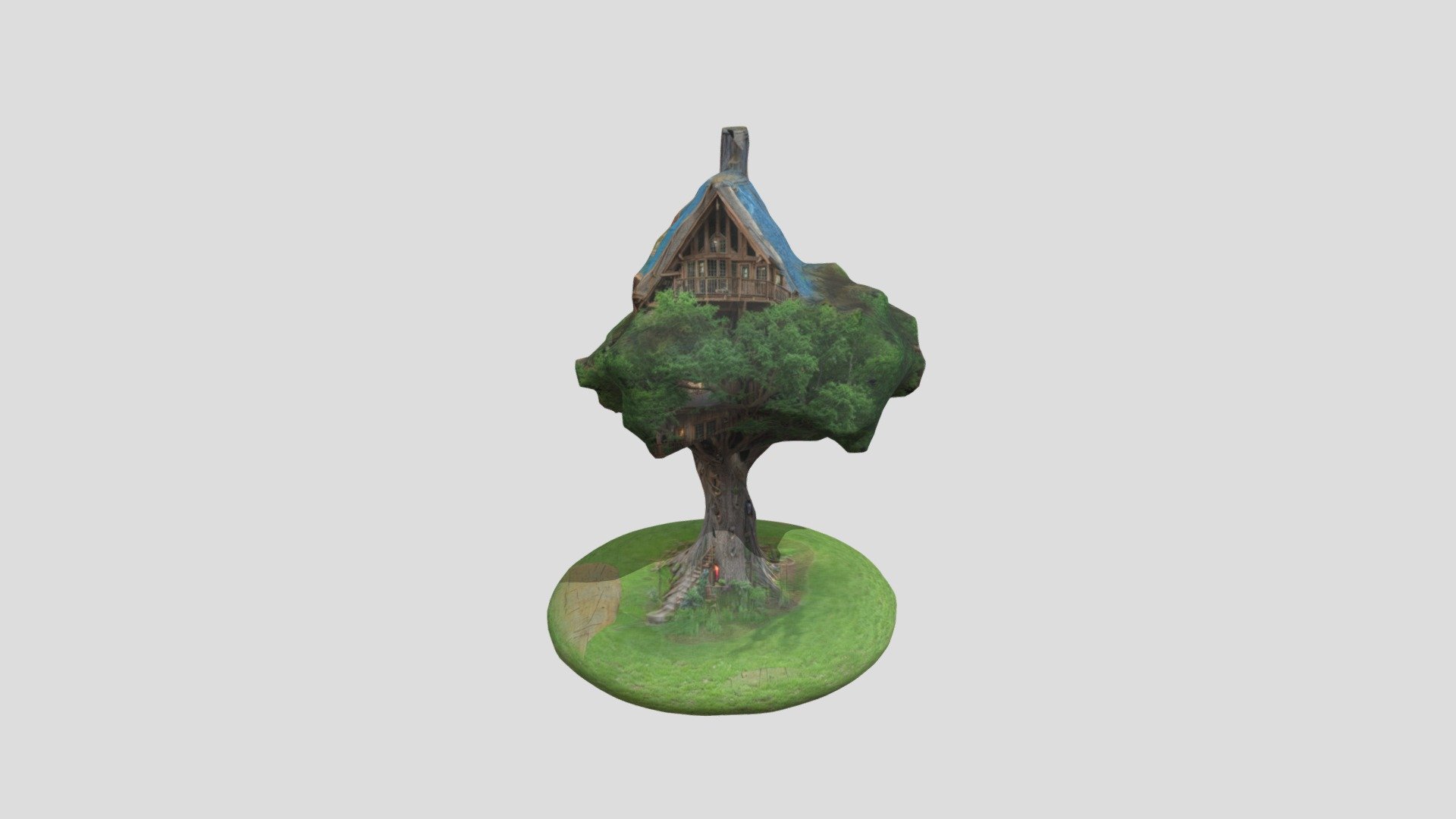 A tree house - Download Free 3D model by potatorico [33fdbe6] - Sketchfab