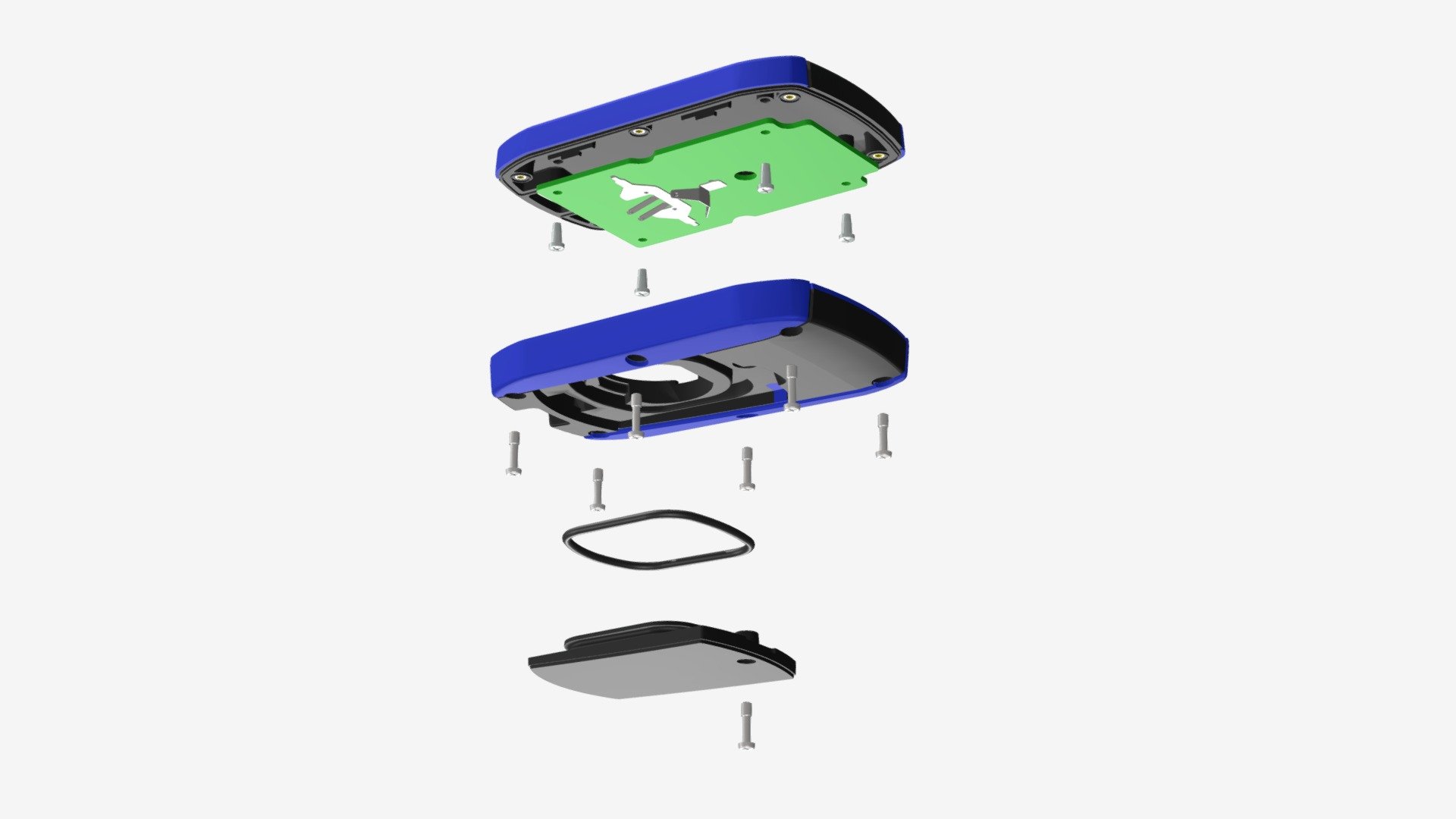 Exploded view - WC series (CR2032 battery type) - 3D model by ...