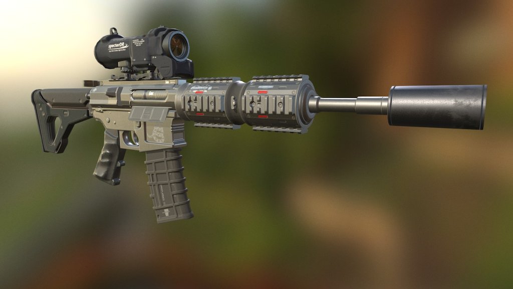 Custom M4 Rifle - 3D model by Johnathon Goswick (@goswick3) [34006eb ...