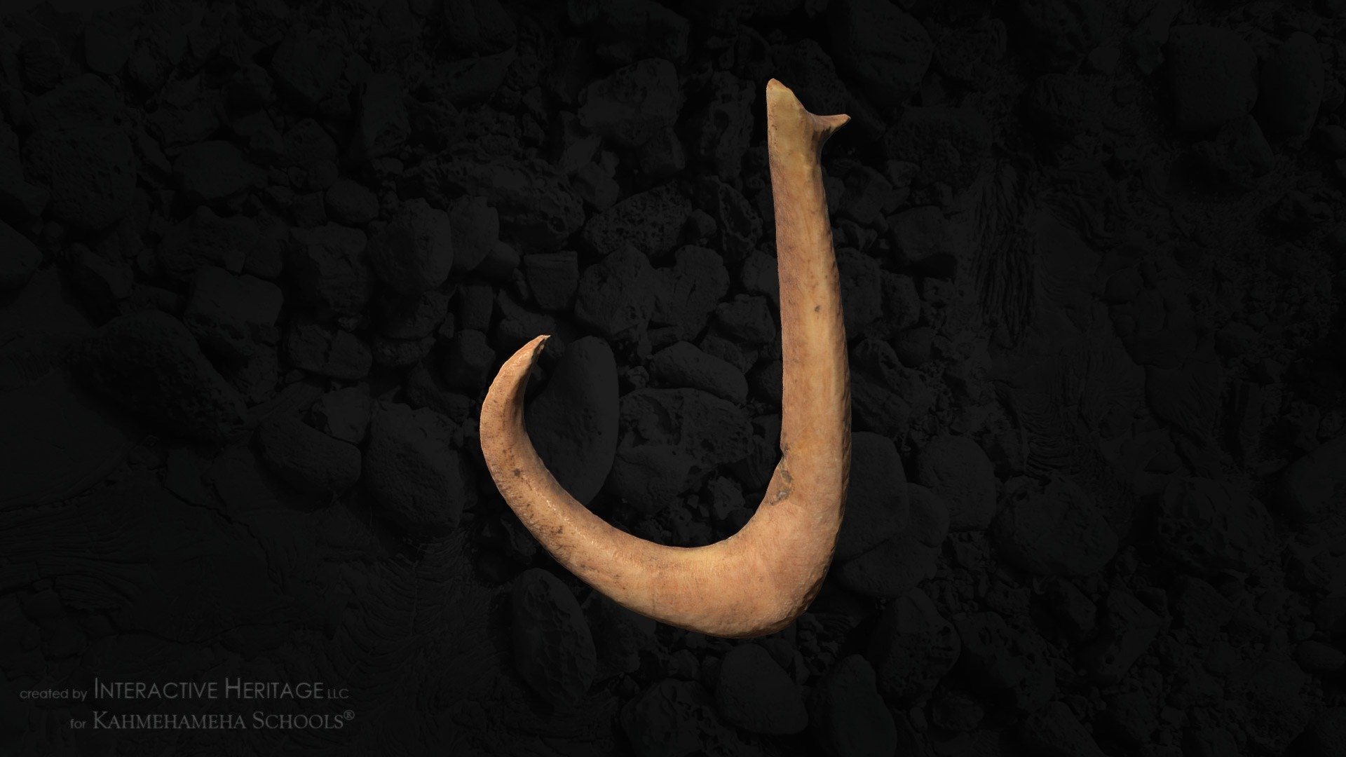 Makau - Bone Fishhook (5677-168) - 3D model by interactiveheritage ...