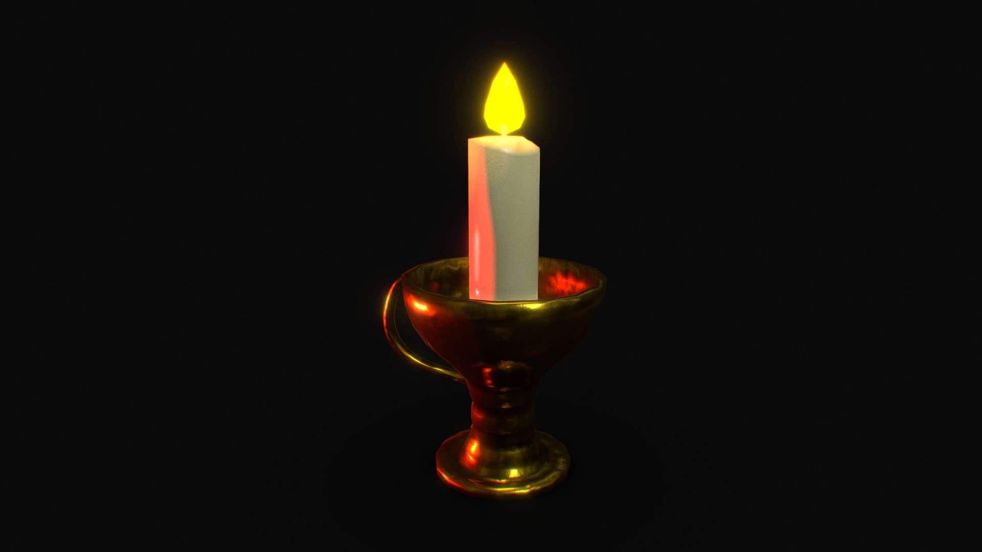 Stylized candle - Download Free 3D model by Jopii [3405784] - Sketchfab