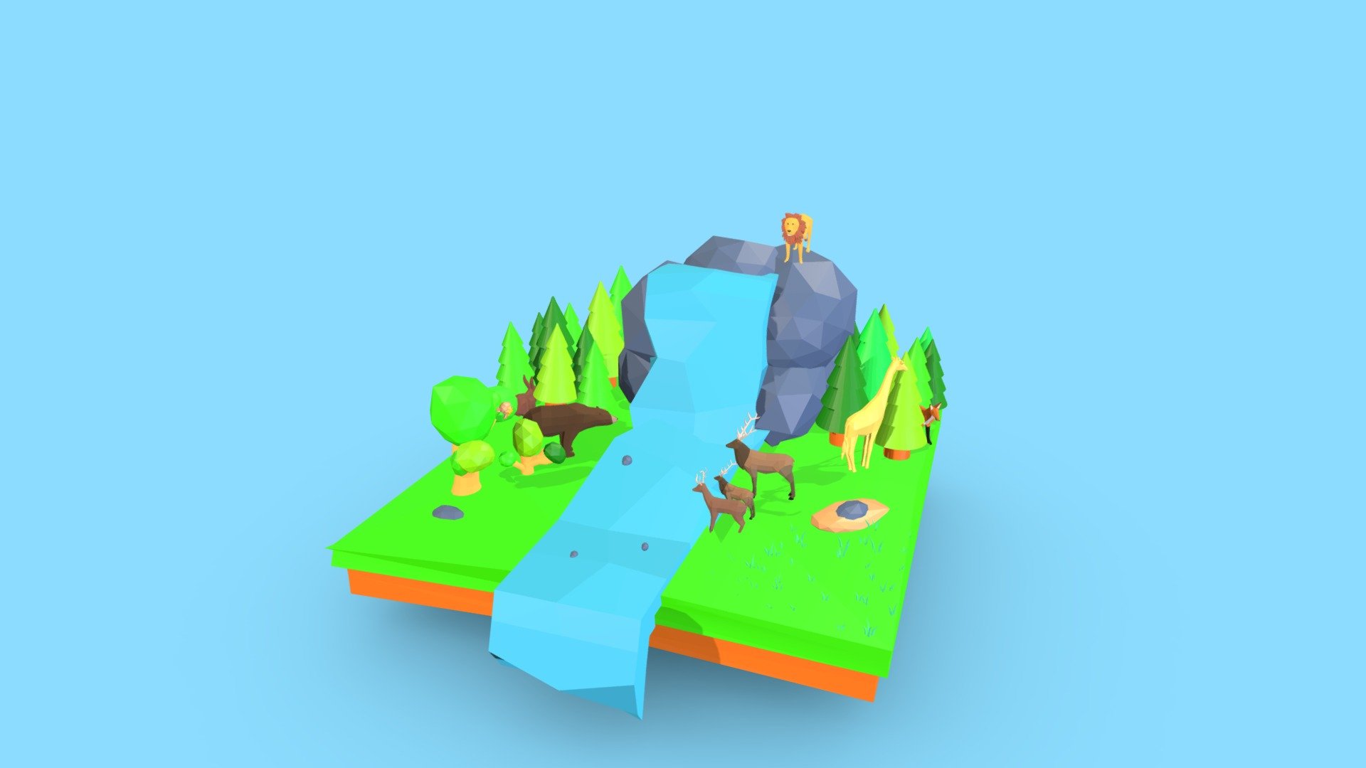 Ecosystem (Jungle) - Download Free 3D model by 673 (@700007685 ...