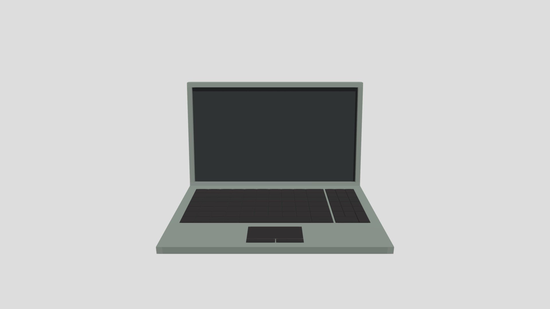 Simple laptop - 3D model by applepie (@kynrs) [34073f2] - Sketchfab