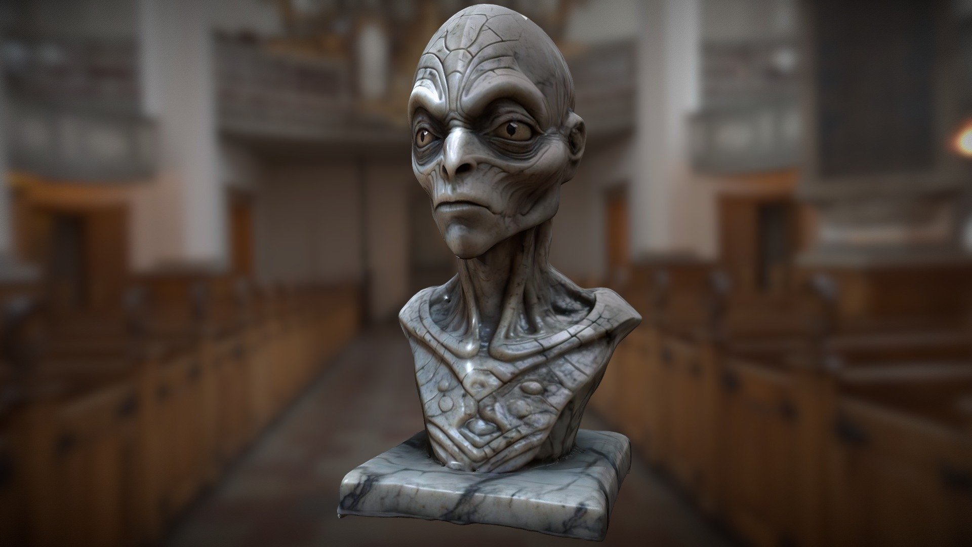 Alien sculpture - Download Free 3D model by Jungle Jim (@jungle_jim ...