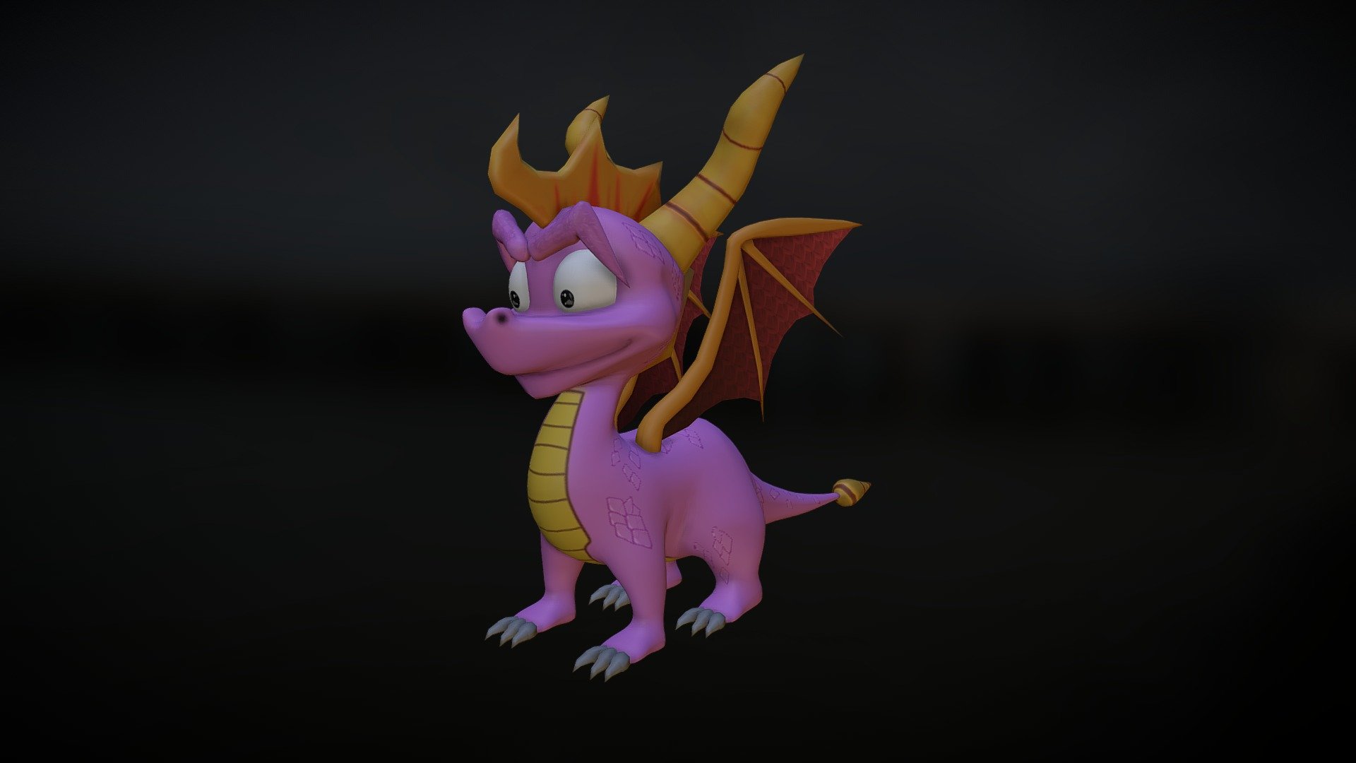 Spyro the dragon - 3D model by John (@JohnHB) [340c37e] - Sketchfab