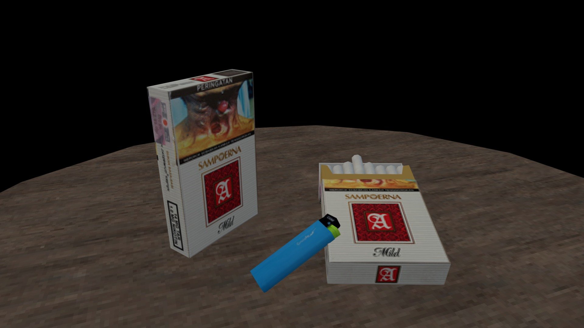 PS1 Low Poly - Cigarette and Lighter - Download Free 3D model by ...