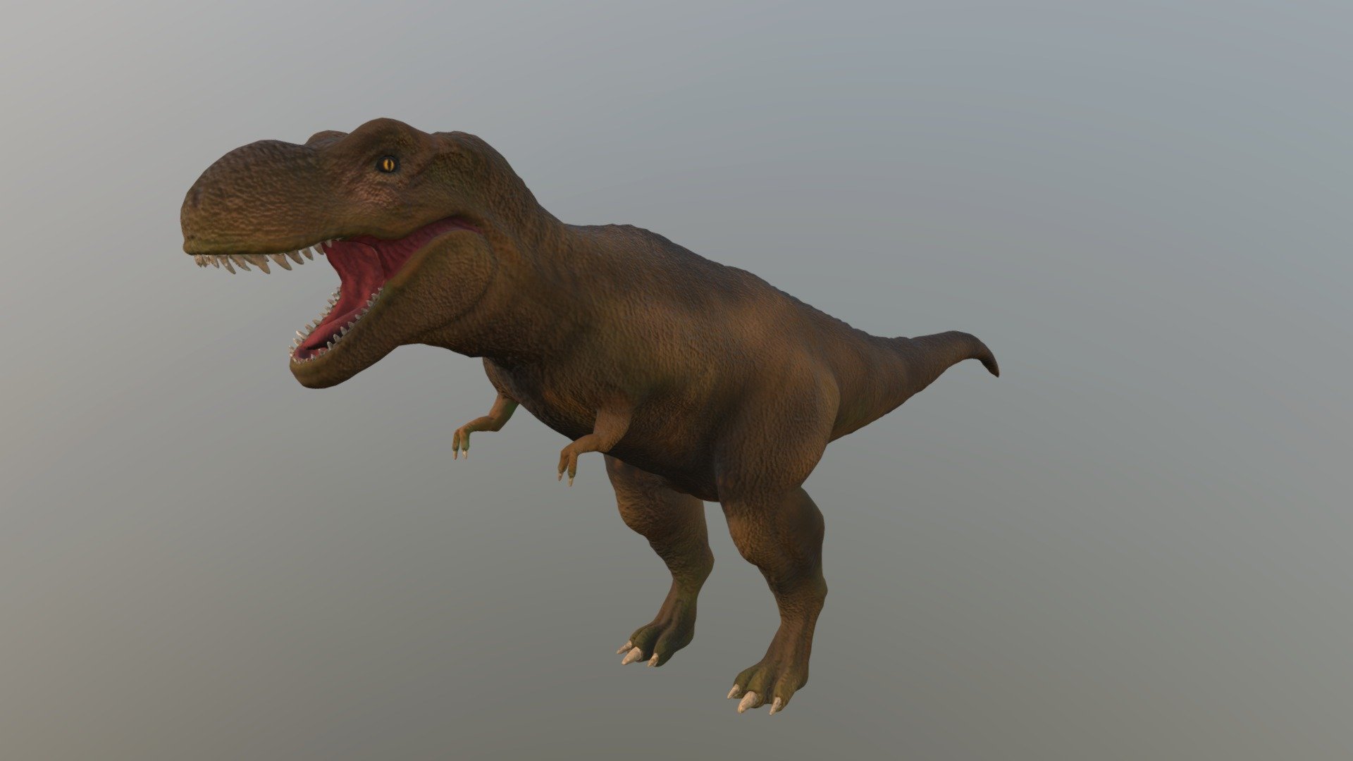 T-Rex (Low Poly + Textured) - 3D model by mrmcduck [340ea9f] - Sketchfab