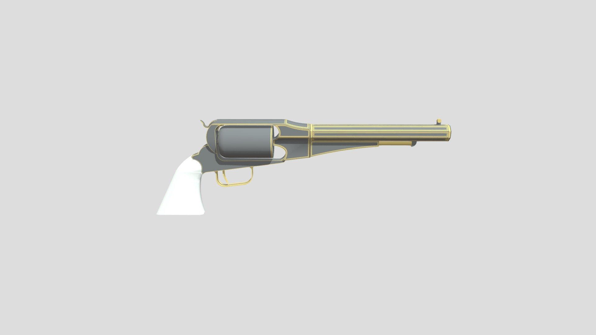Remington New Army Model Revolver - 3D model by midas22 [3413808 ...