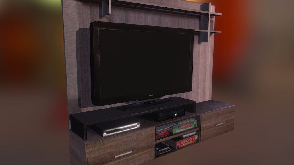TV unit - Download Free 3D model by altncaglar [3413e7c] - Sketchfab