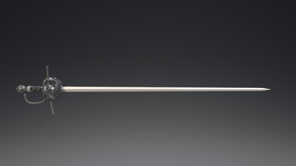 17th Century Rapier - Download Free 3D model by Jackson (@jackseno ...