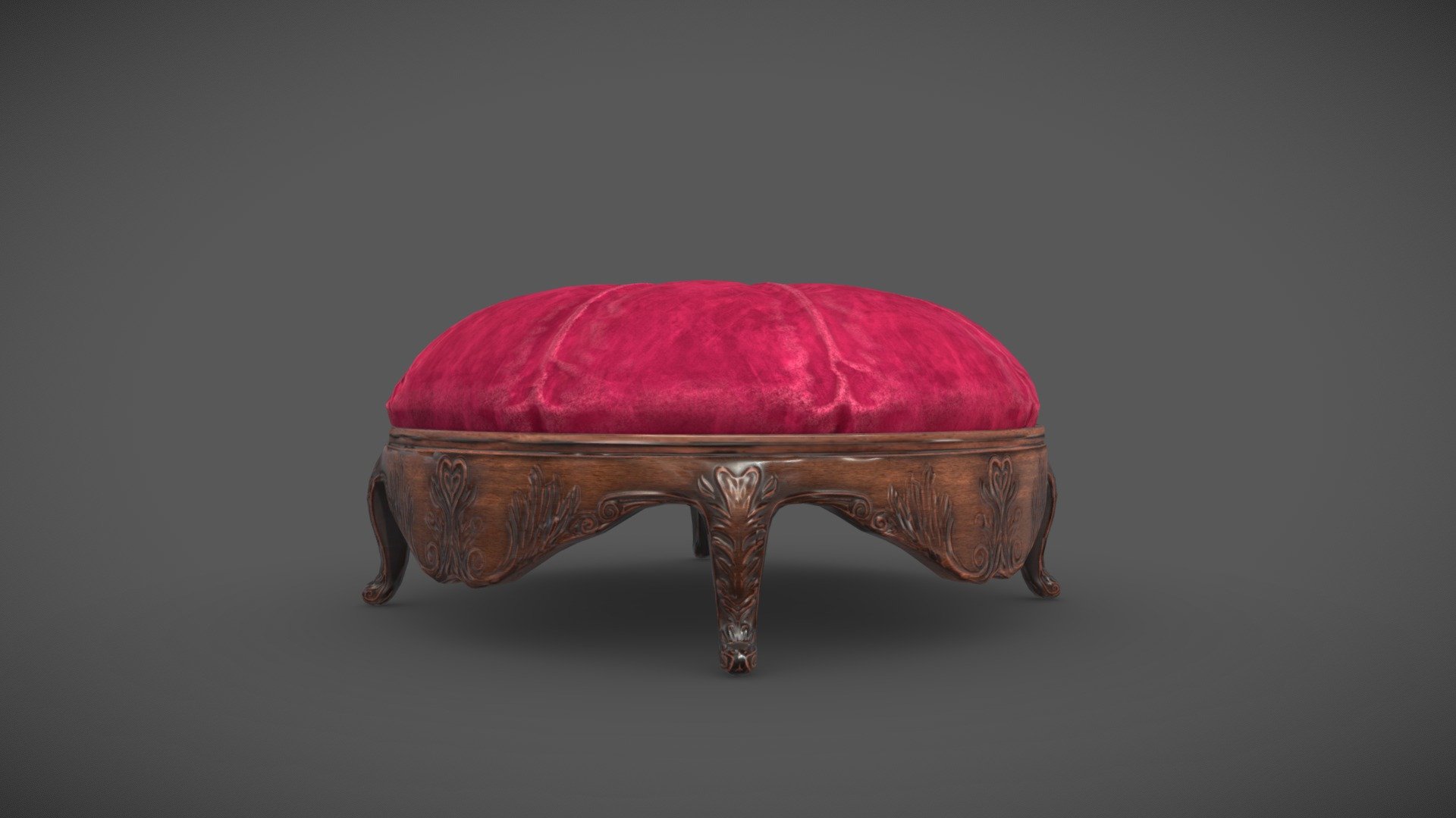 Vintage Pouffe - 3D model by Polishanel (@polishanel6) [34192c2 ...