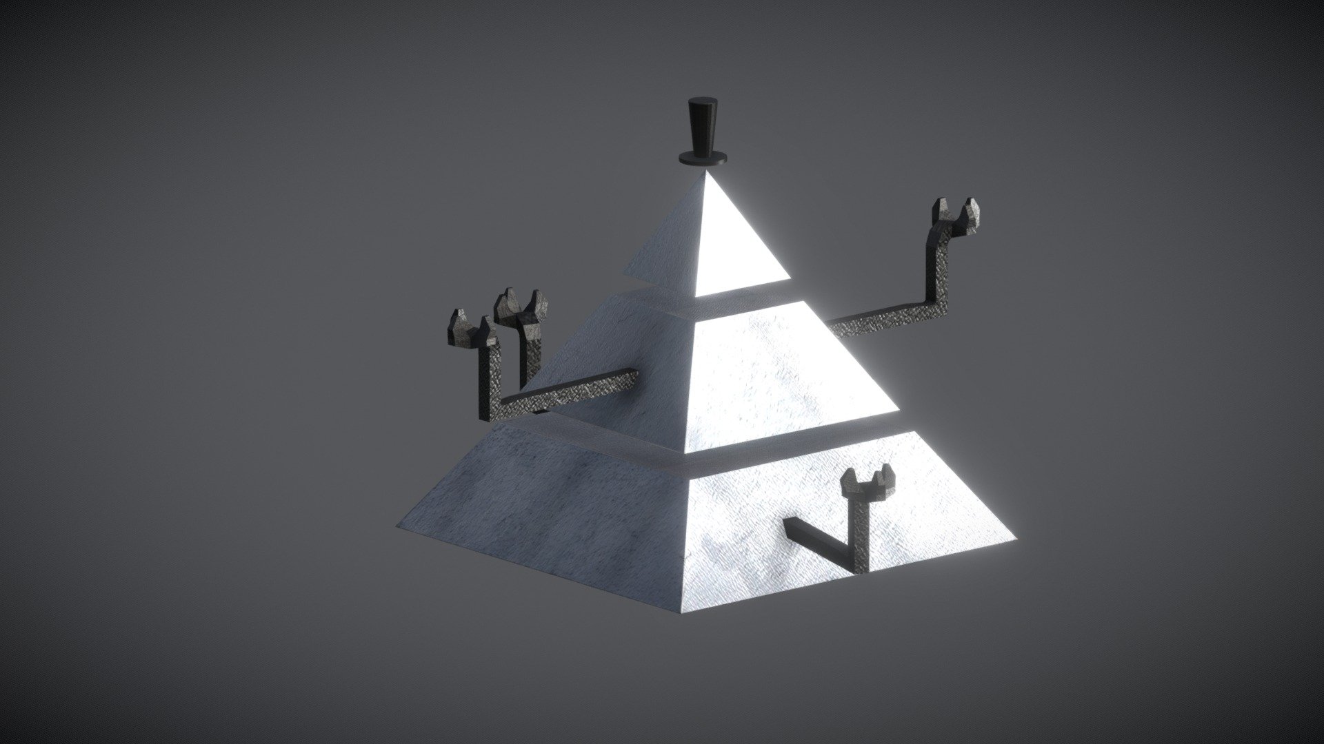 Metal Bill Cipher - Animation & Bump map studies - 3D model by ENOMIC [3419e7a] - Sketchfab