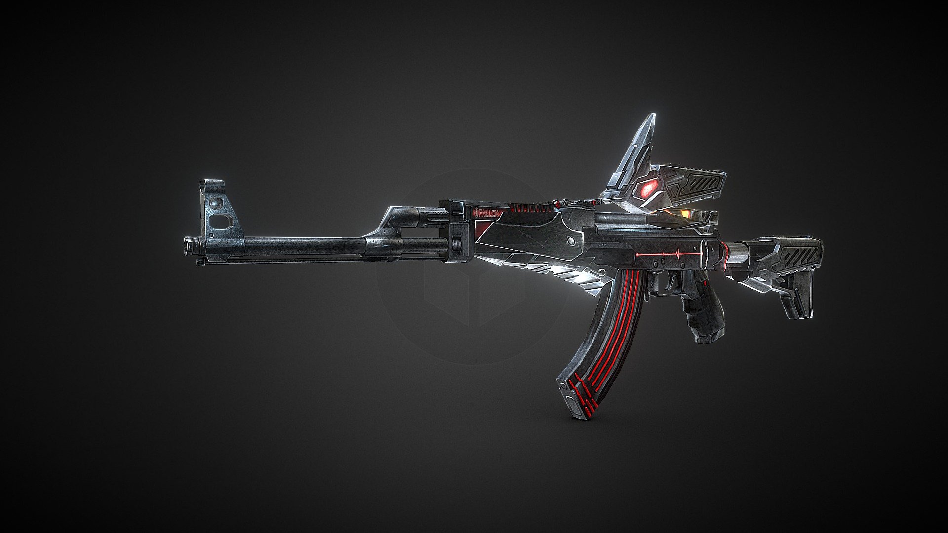 AK47 Fallen - 3D model by alx_flameniro [341bbdb] - Sketchfab