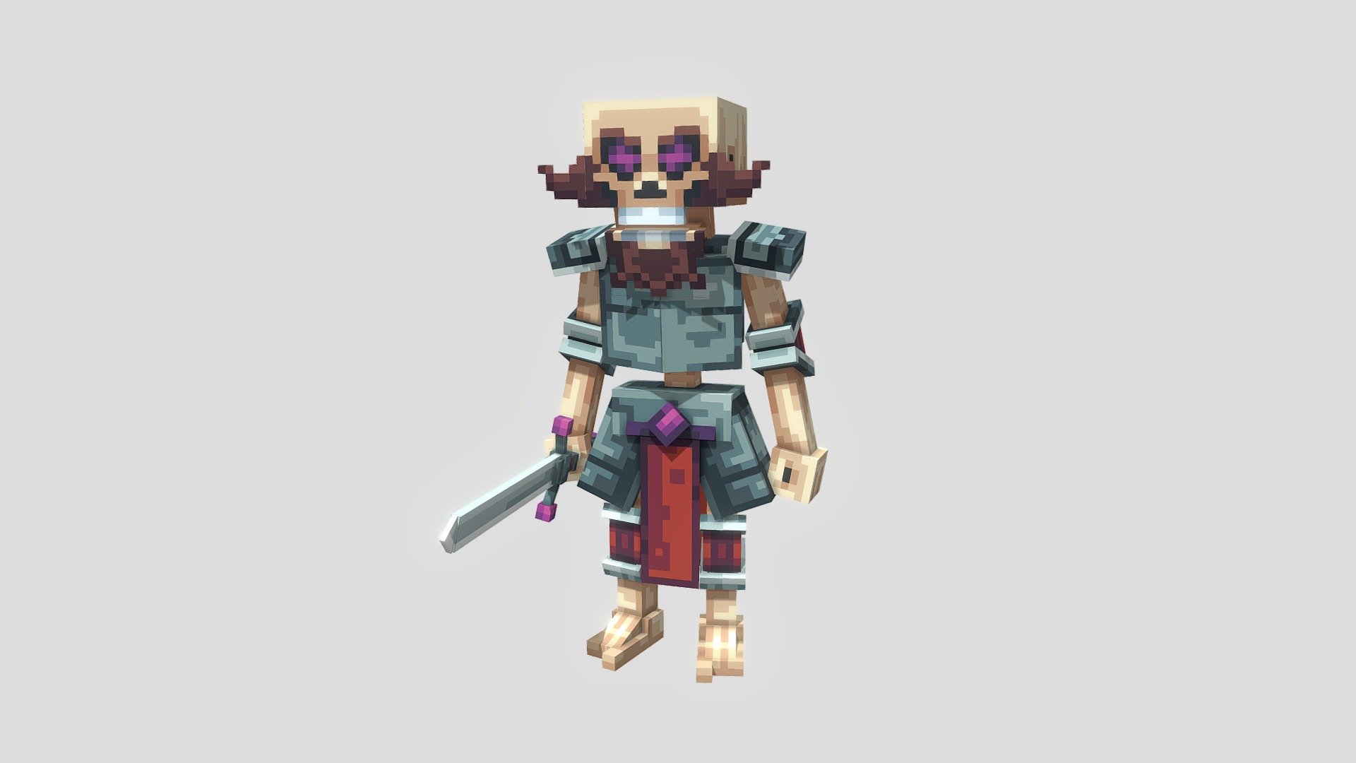 Skeleton [Model Engine friendly] [4 anims] - 3D model by Danon (@threeb ...
