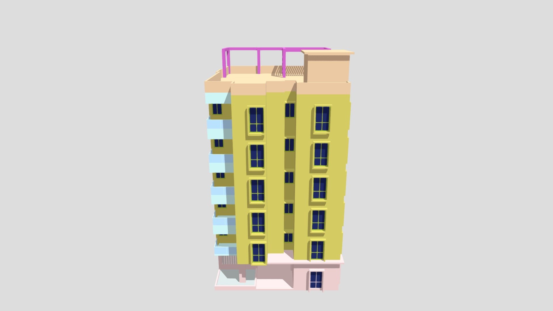 Apartment Building 26 Blender - Download Free 3D model by Kenny0401 ...
