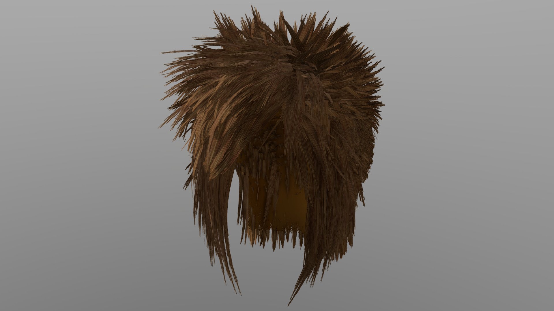 Wild Mullet Hair (Dark Cinnamon) - Buy Royalty Free 3D model by ...