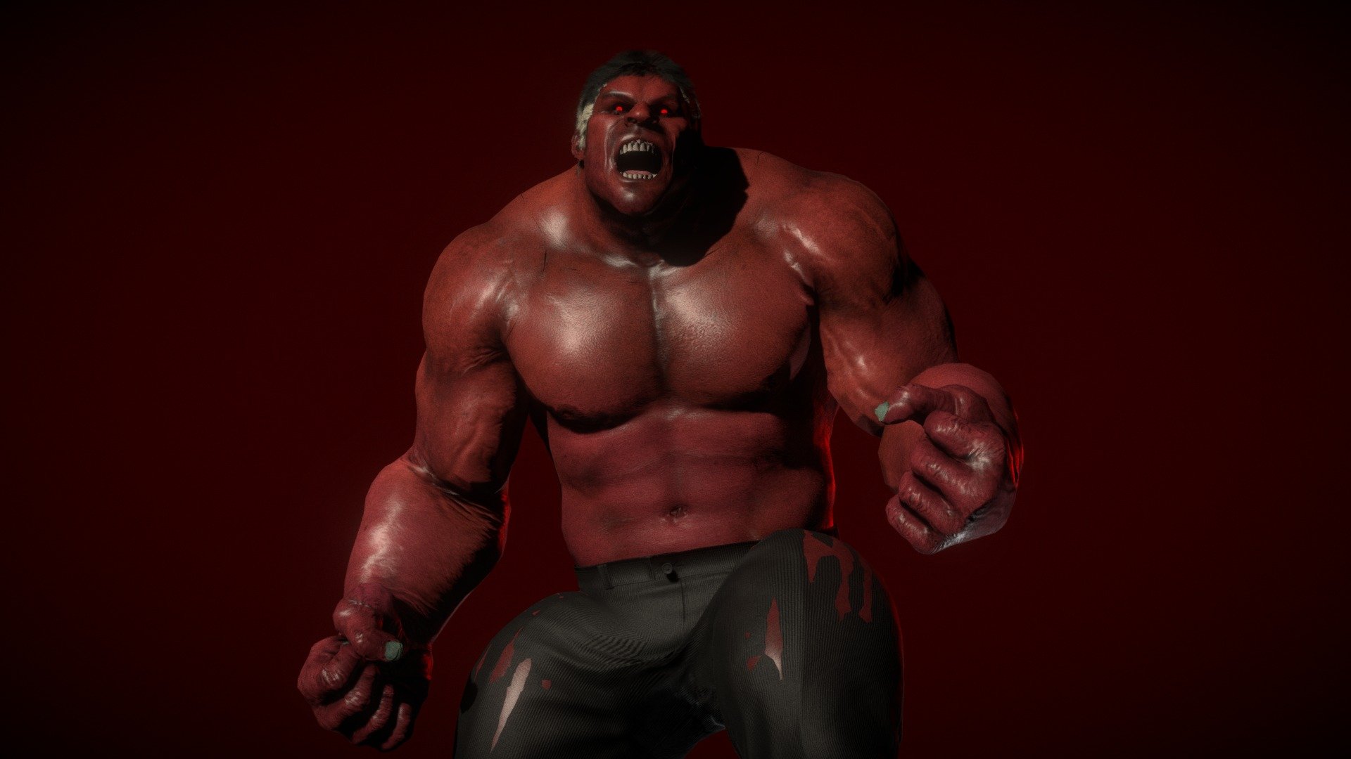 Red Hulk - 3D model by patromes [3429f81] - Sketchfab