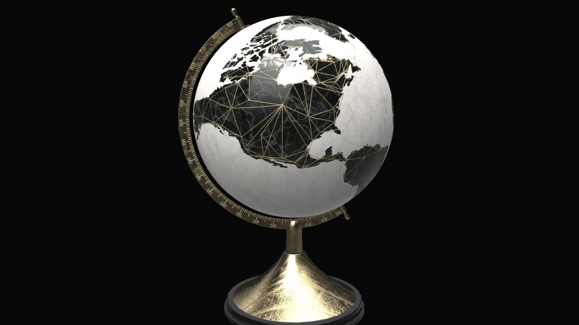Realistic Globe - 3D model by StasiChi (@anastasiia.chebukina) [342bdad ...