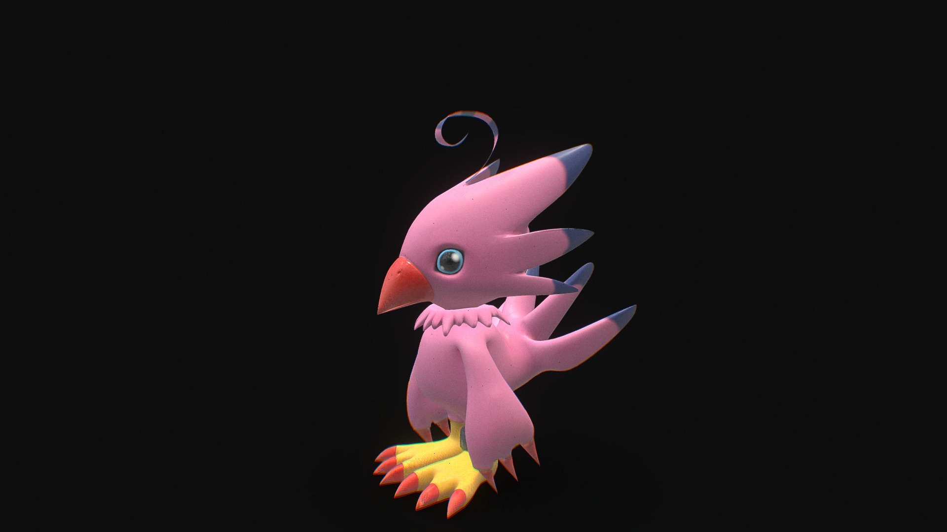 Piyomon - 3D model by hugowebersouza [342cbae] - Sketchfab