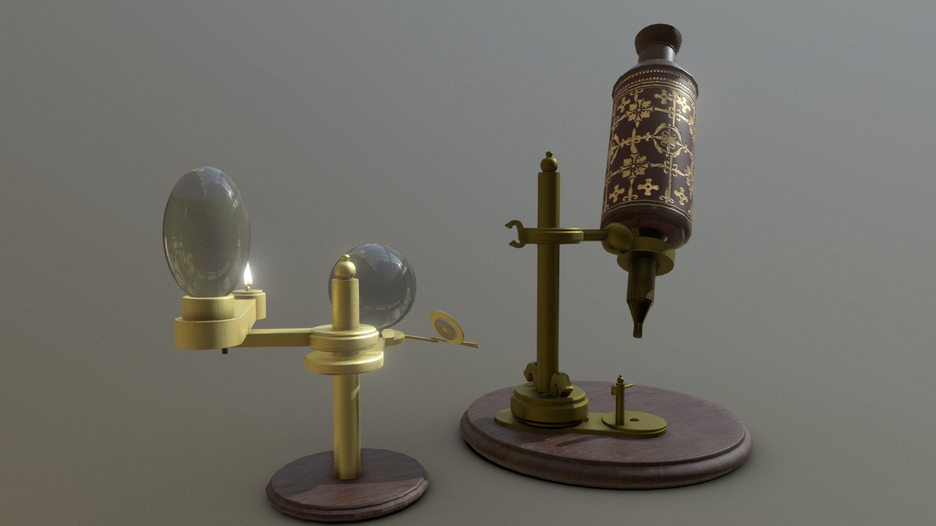 Microscope - 3D model by VandyMeghan [342d8b7] - Sketchfab