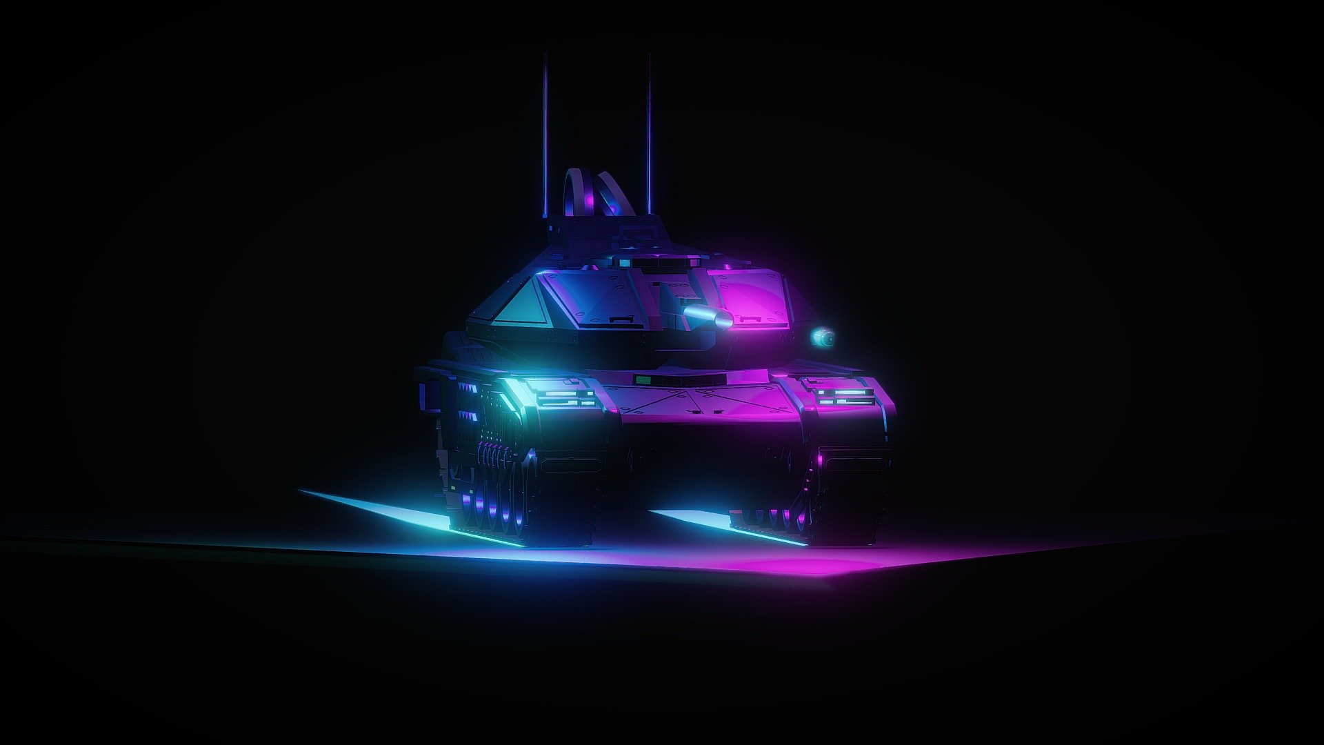NEON TANK - 3D model by EXHALE (@design.ruben) [342e965] - Sketchfab