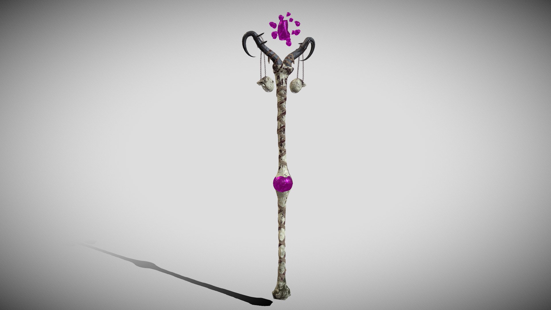 Necromancer staff - 3D model by CaptainHC [34300ea] - Sketchfab