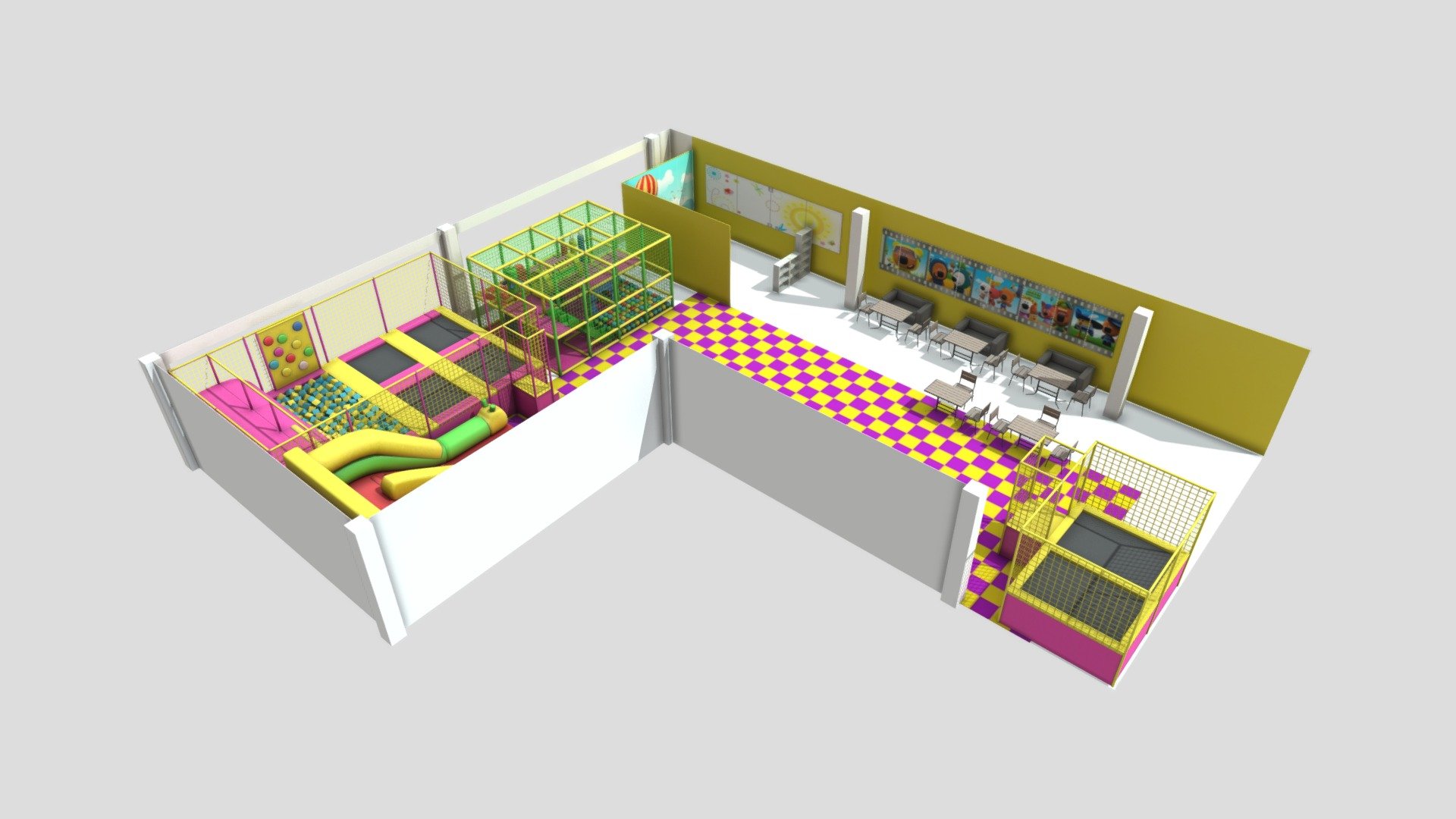 Fun_place_v3 - Download Free 3D model by Efelar [34319af] - Sketchfab