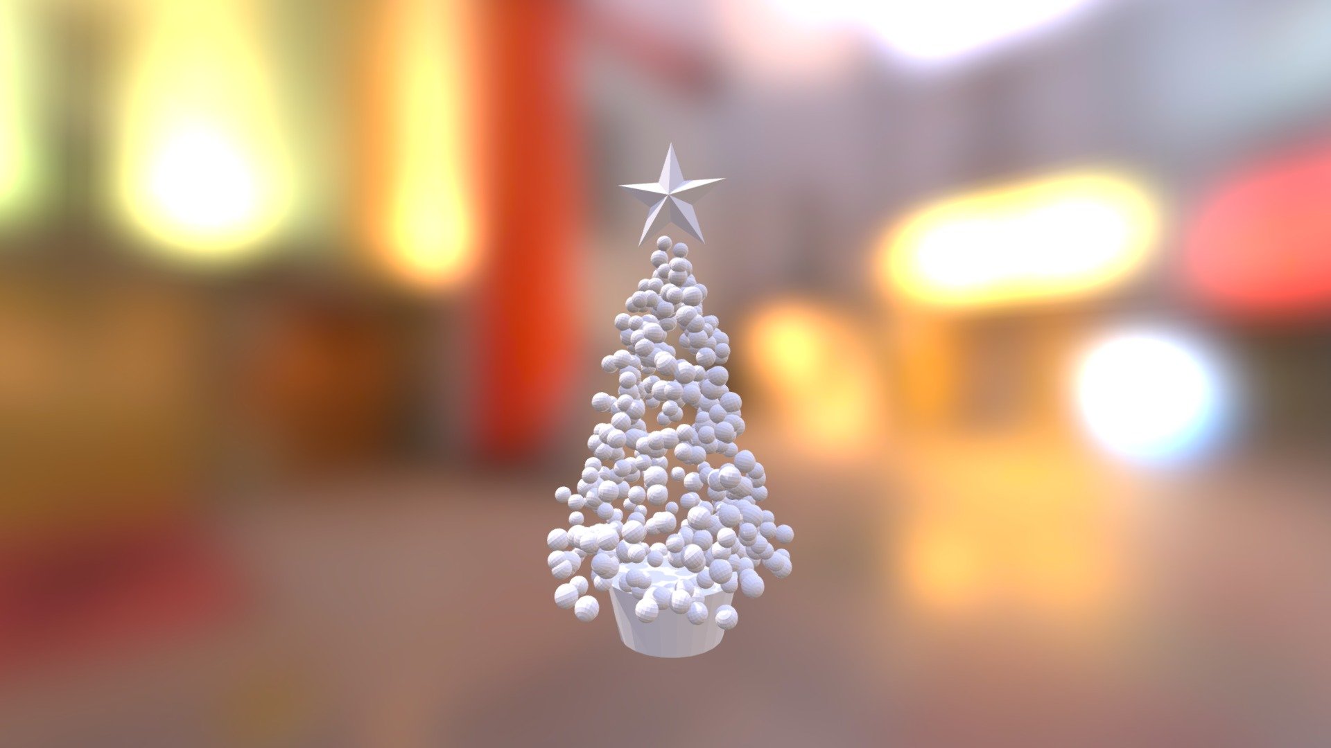 Floating Christmas Tree - 3D model by paula1221965 [34394f3] - Sketchfab