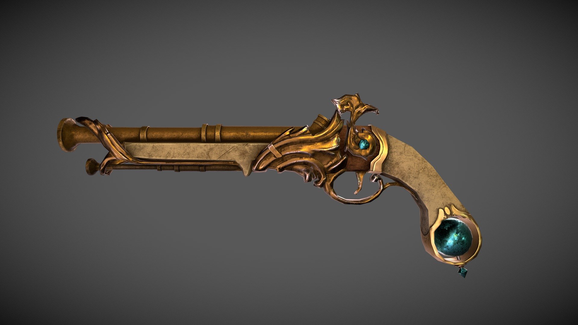 Gun - 3D model by Lolo (@misslilliet) [343ae53] - Sketchfab