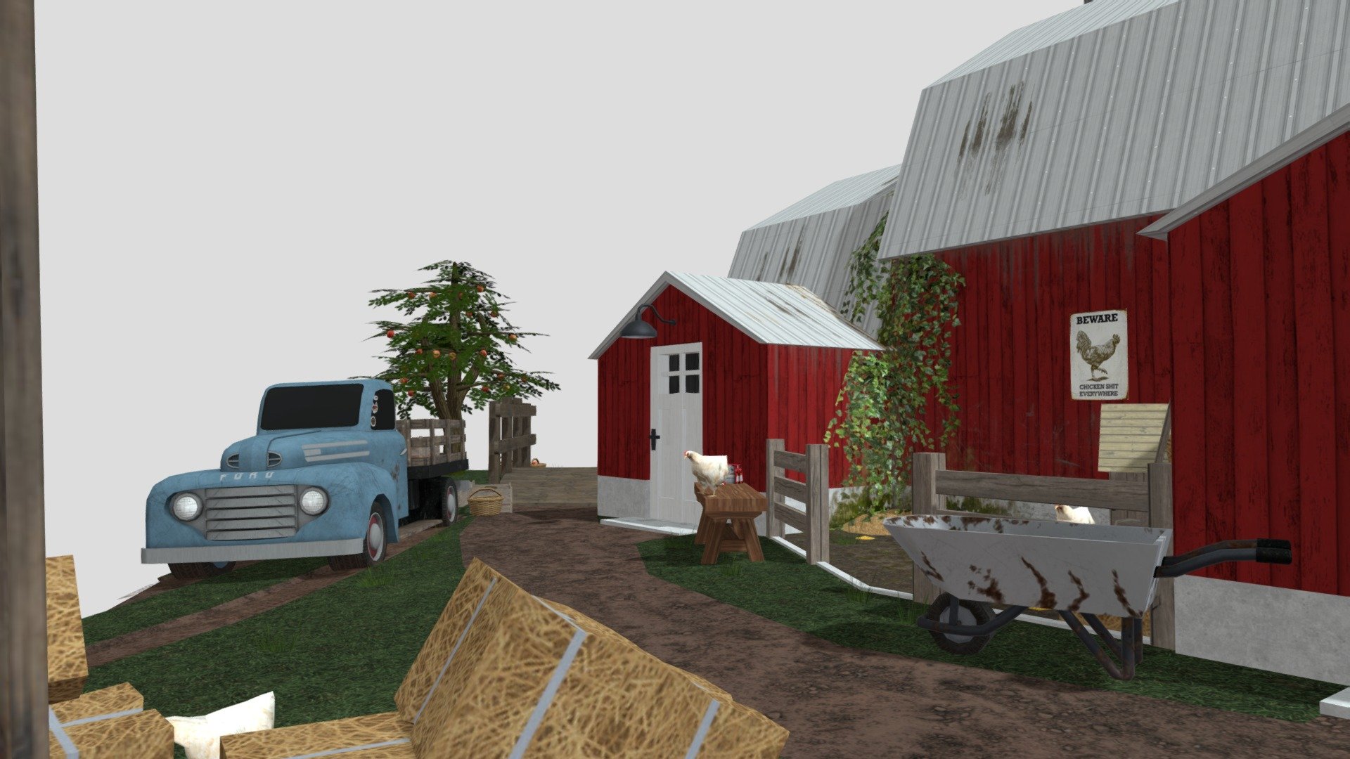 3D1 Retake Assignment - Small Farm Diorama - 3D model by Benjamin ...
