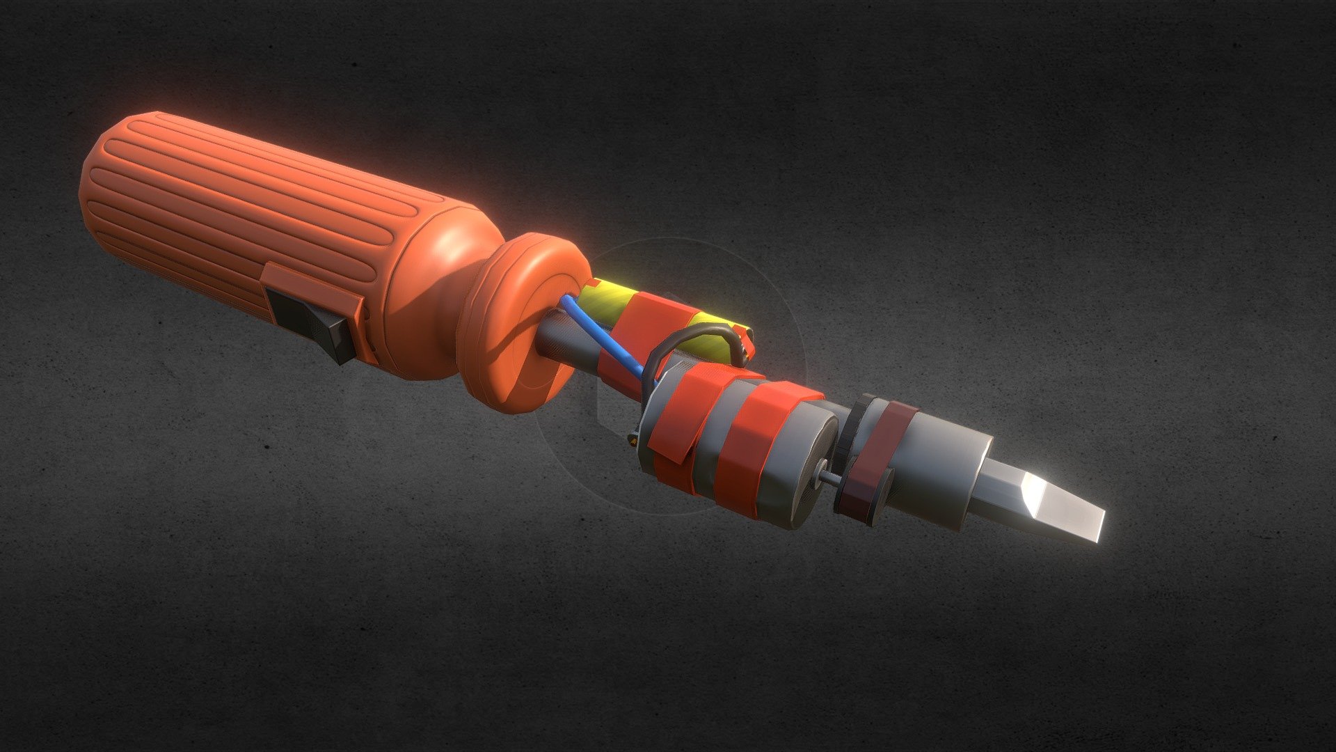 Improvised Electric Screwdriver - 3D model by Hene [343c8aa] - Sketchfab
