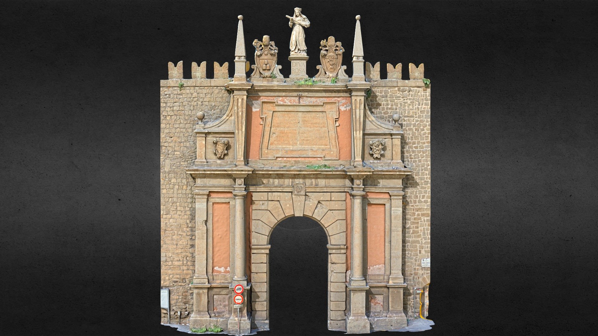 Porta Romana - (Viterbo) a.D.1653 - 3D model by Andrea Spognetta ...
