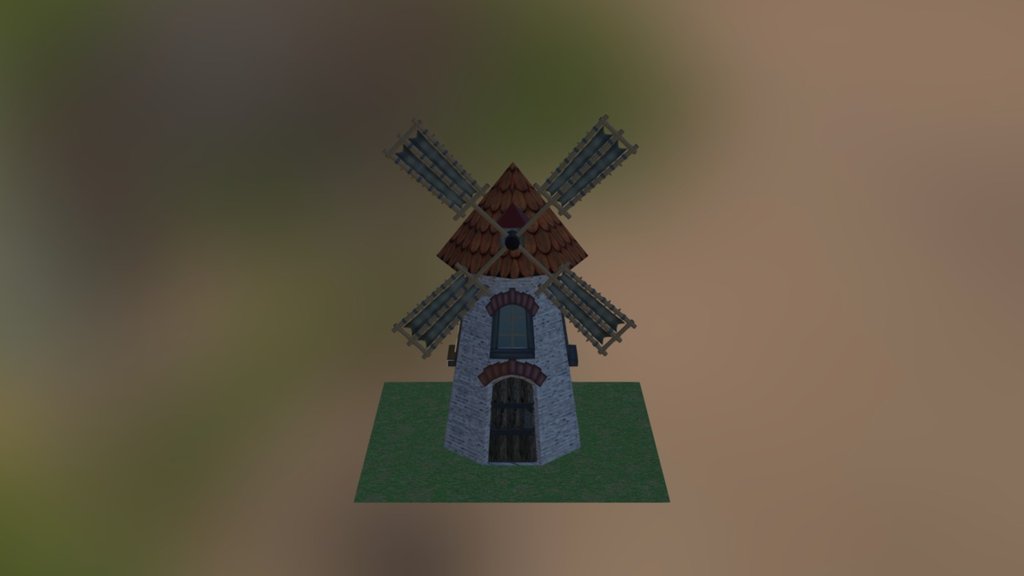 Medieval Mill - 3D model by Spinnhelle (@sparks-and-glasses) [343e018 ...
