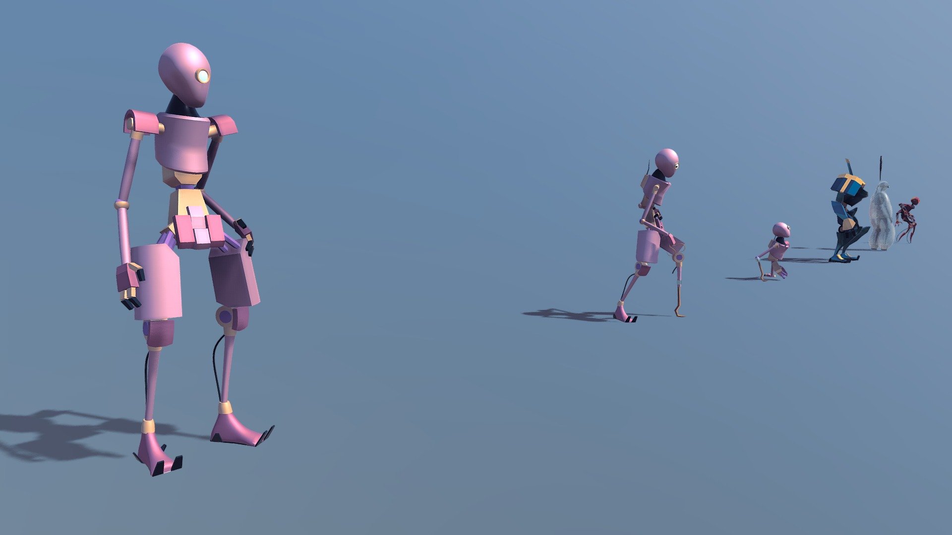 Six robots images - 3D model by Andy Zarn (@andyzarn) [343eb9a] - Sketchfab