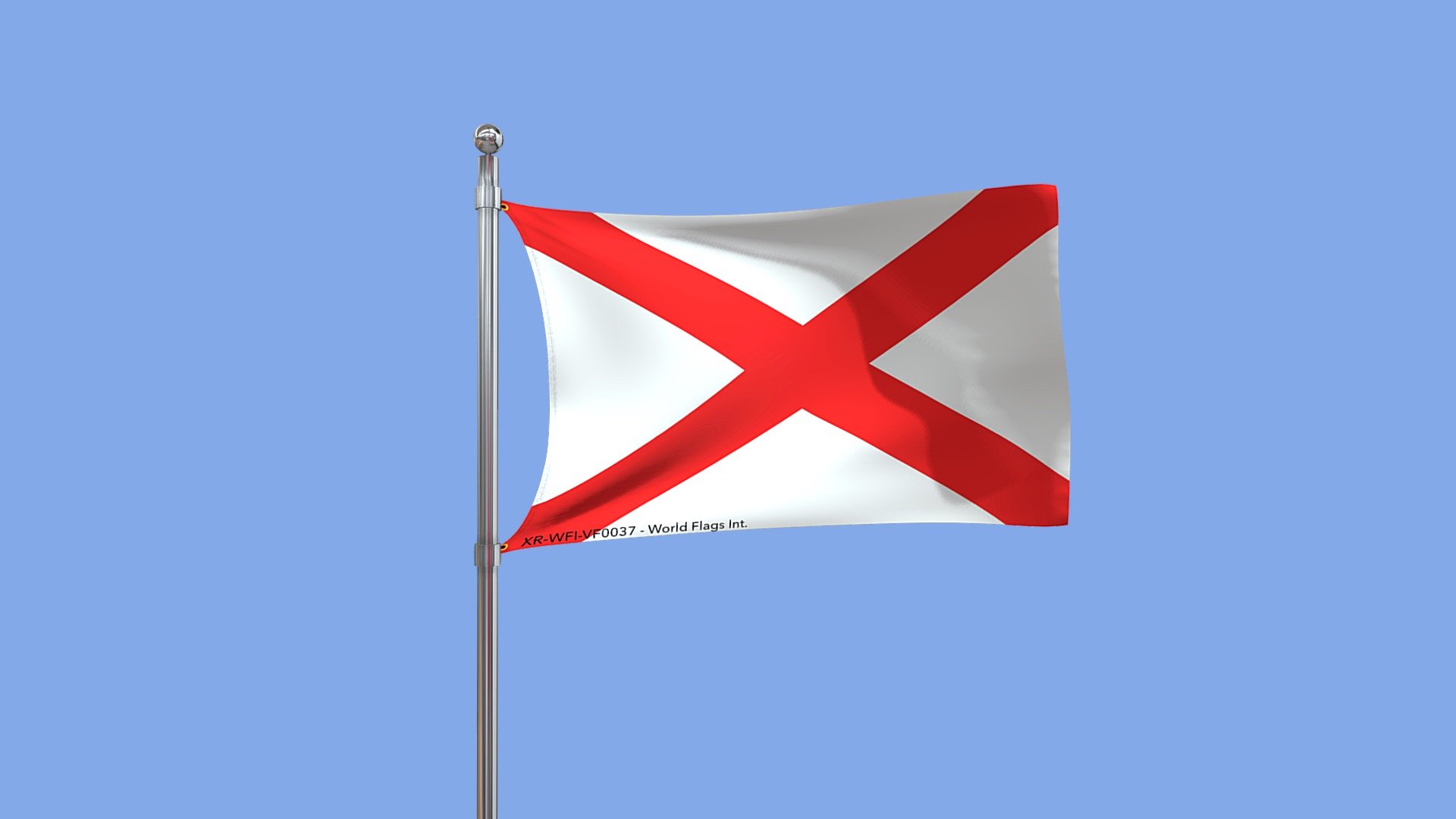 Flag Marine Code Victor WFI-vf0037 - 3D model by World Flags ...