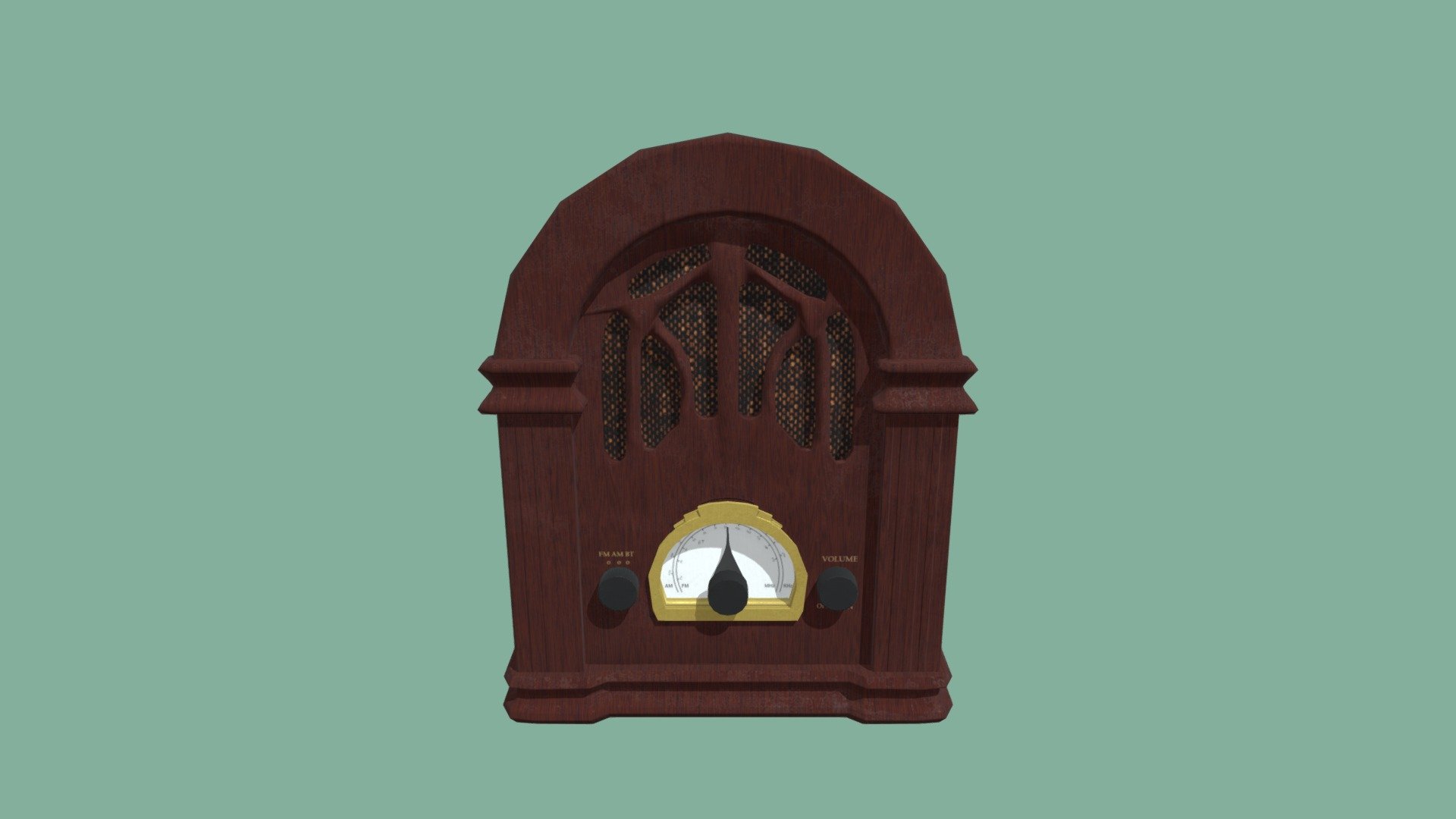 Realistic radio - 3D model by ELISE_M [3443a87] - Sketchfab