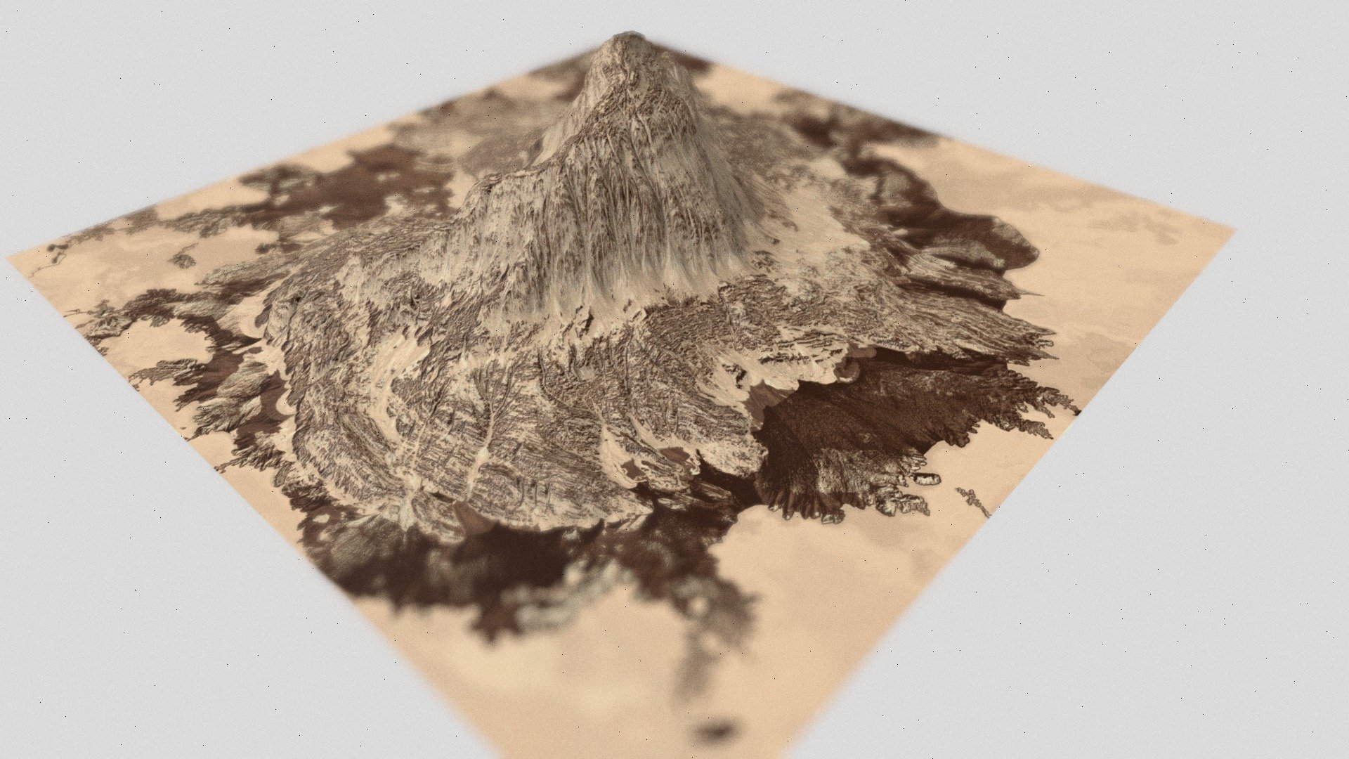 Mountain_Brown Peak - Download Free 3D model by Oleksandr Moroz (@.om ...