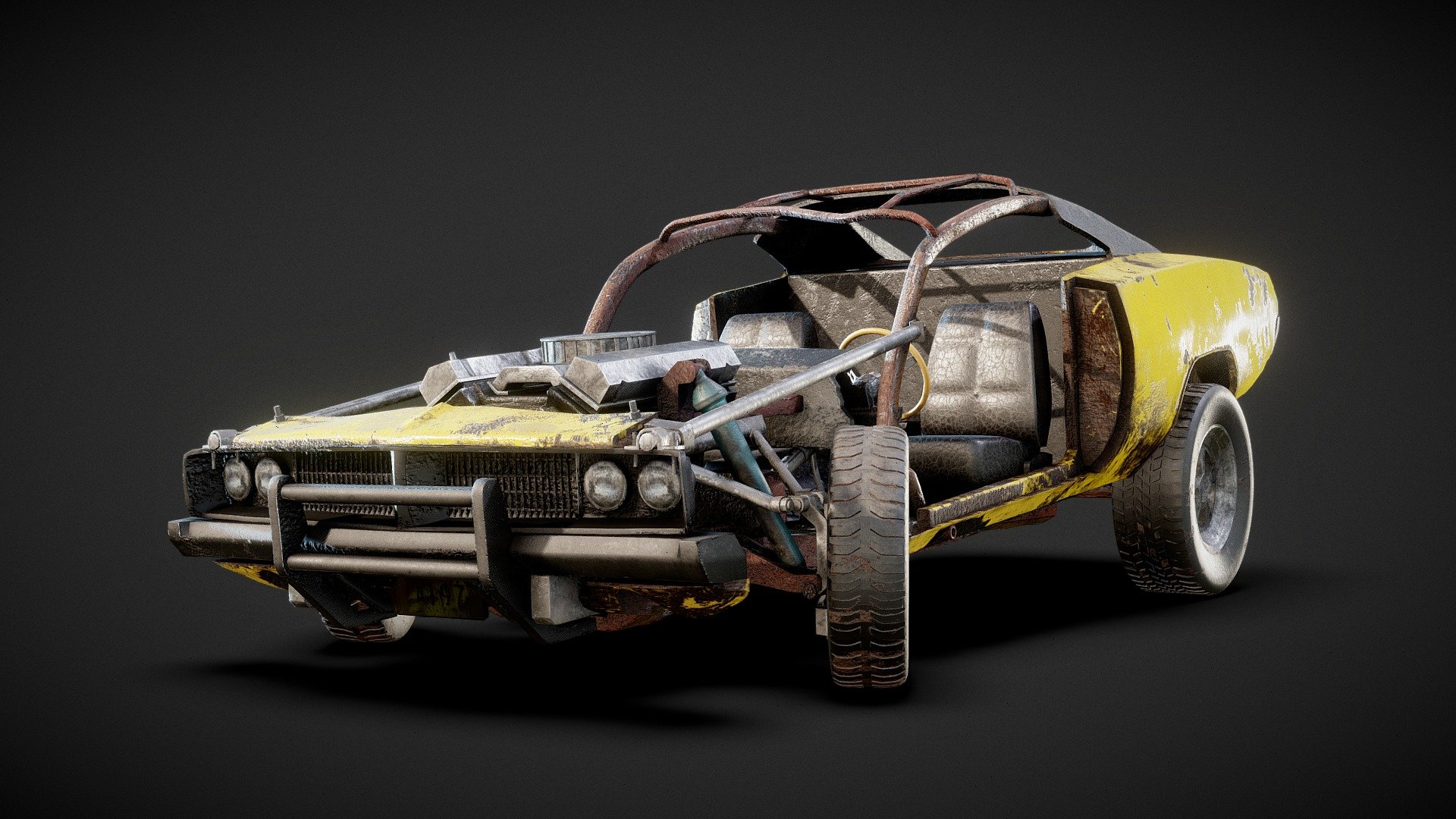 Muscle Car Half Life 2 High Poly - 3D model by ARDmation [3446f95 ...