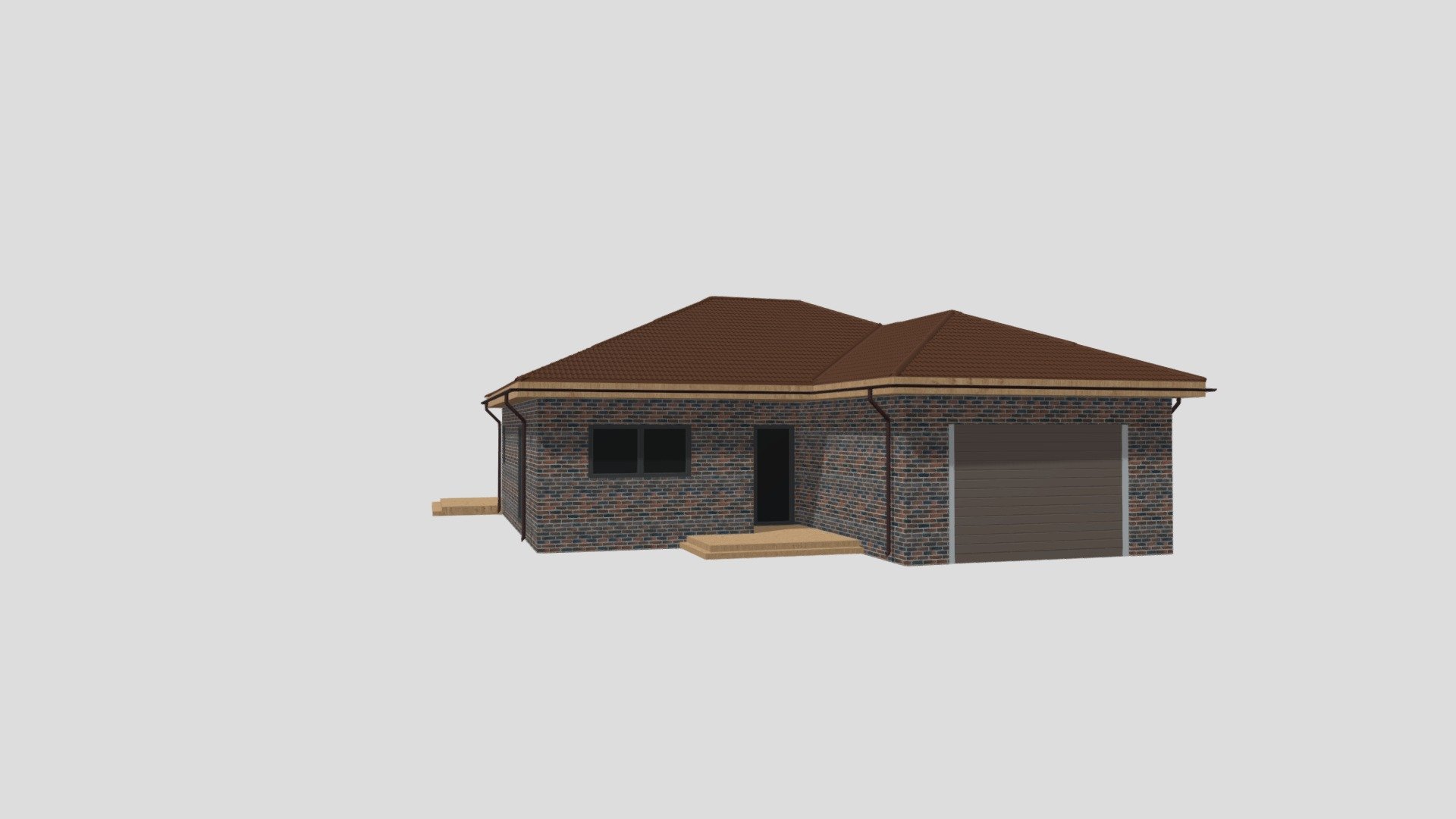 Brick House #1 - Download Free 3D model by grafitti322 [3446fb6 ...